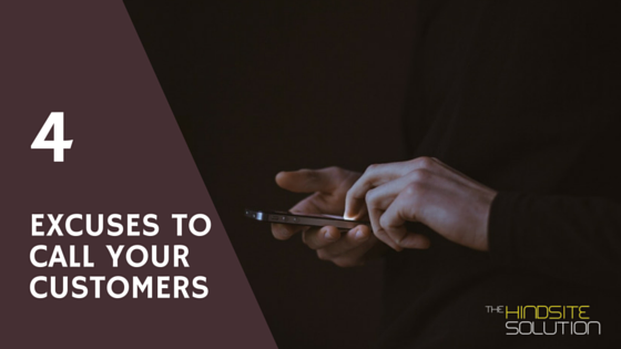 4 "Excuses" to Call Customers of Your Field Service Business